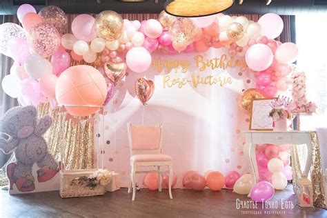 Оформление фотозоны на день рождения с Мишкой Тедди