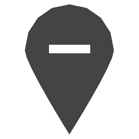 Pin Location Remove Vector SVG Icon SVG Repo