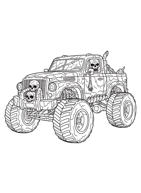 25 Free Monster Truck Coloring Pages