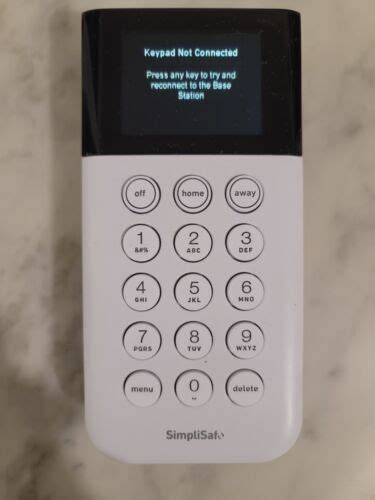 Simplisafe Wireless Keypad Touch To Wake Technology Compatible With The Home Ebay