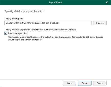Exporting As Bak Veeam Backup Explorers Guide