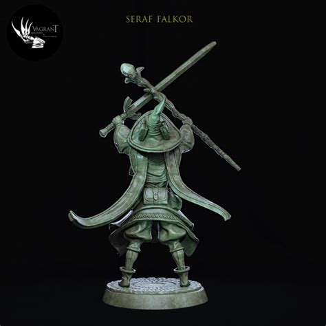 3d Printable Seraf Falkor By Vagrant Miniatures