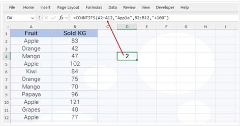 Understanding The Countif Function In Excel Learn Excel And Sheets