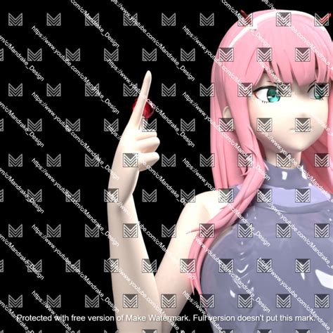 3d Printable Zero Two Casual Dress Darling In The Franxx By Mandrake