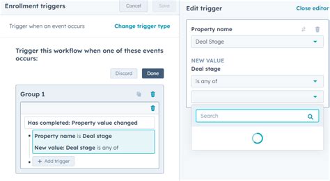 Hubspot Community Workflow Trigger Not Showing Value Options For A Specific Property Hubspot