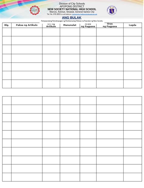 Daily Schedule Of Output Pdf