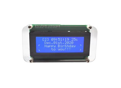 Relógio Módulo Kit Lcd Spectrum Music Visualização Relógio Grande Fonte