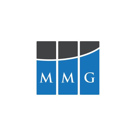 MMG letter logo design on WHITE background. MMG creative initials ...