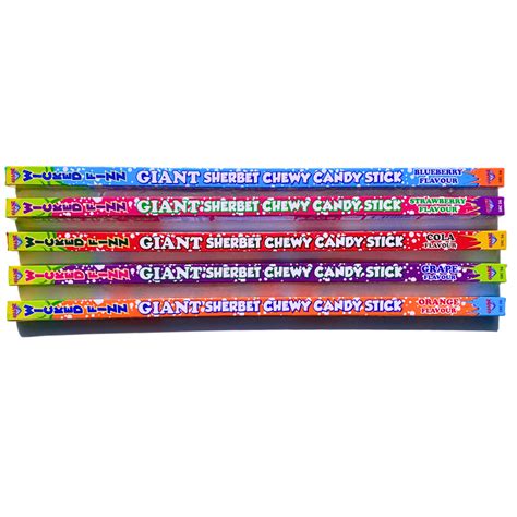 Buy Wicked Fizz Giant Sherbet Chewy Candy Sticks 5 Pack Online Lolly Warehouse
