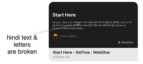 Obsidian Publish Hindi Language Support In Social Share Cards Is