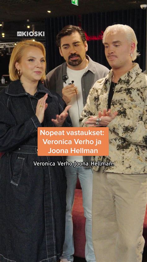 Nopeat Vastaukset Joona Hellman And Veronica Verho Gogin Nopeat Vastaukset Yle Areena