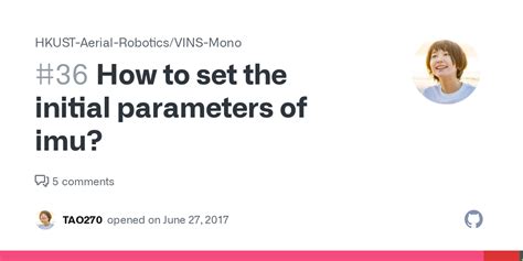 How To Set The Initial Parameters Of Imu · Issue 36 · Hkust Aerial Roboticsvins Mono · Github
