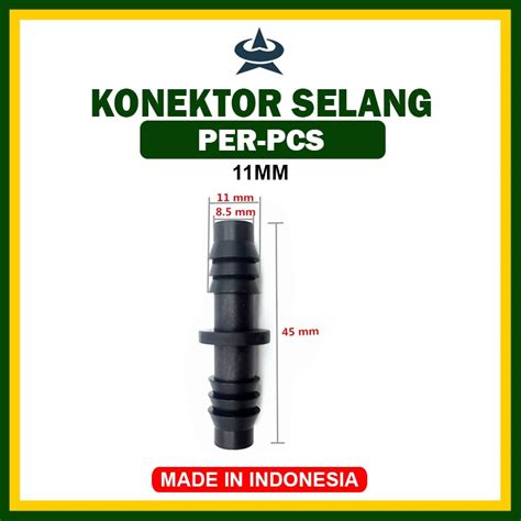 Jual GEMUK Konektor Joiner Mm Nepel Connector Lurus Untuk Sambungan Selang Benang PE Mm