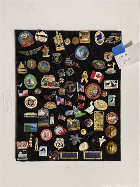 Approx 70 Assorted Lapel Pins Maxsold