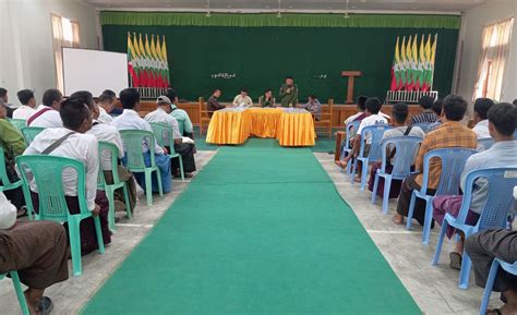 ခရိုင်စစ်မှုထမ်းဆင့်ခေါ်ရေးအဖွဲ့နှင့် ပုဗ္ဗသီရိမြို့နယ်ပြည်သူ့စစ်မှုထမ