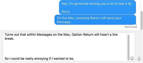 MacOS Inserting Line Breaks In Messages The Mac Observer
