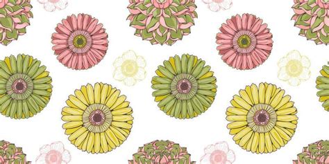 Flower Seamless Pattern Vector Art Icons And Graphics For Free Download
