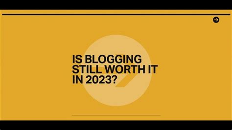 Is Blogging Still Worth It In 2023? - YouTube