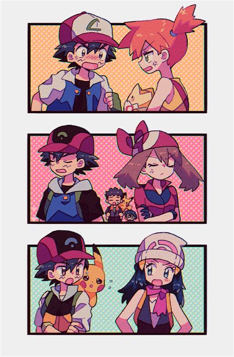 Pikachu Dawn May Ash Ketchum Misty And 3 More Pokemon And 4 More