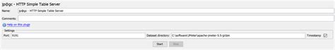 jmeter plugin simple table server sts