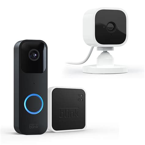Shop Blink Blink Mini Camera White Video Doorbell Sync Module 2 Black Bundle At Lowes Com