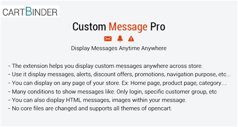 Customized Message Display Create Custom Messages Based On Audience And Conditions Cartbinder