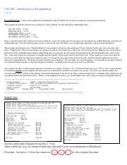 Lab04 Assignment.docx - CSC108 - Introduction to Programming Lab 04 ...