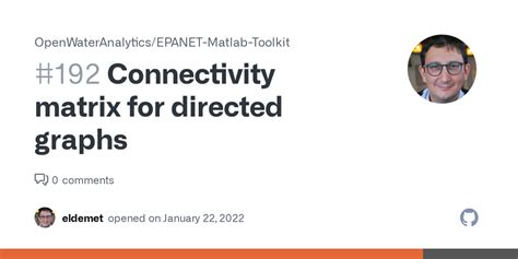 Connectivity Matrix For Directed Graphs · Issue 192