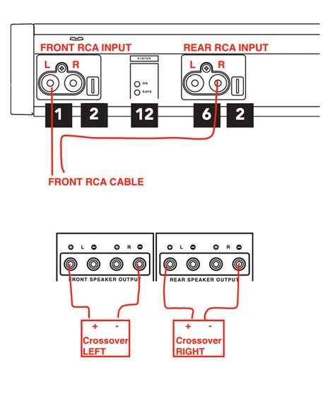 Bridging 5 Ch Amp For 3 Ch Setup Correct Wiring R Carav