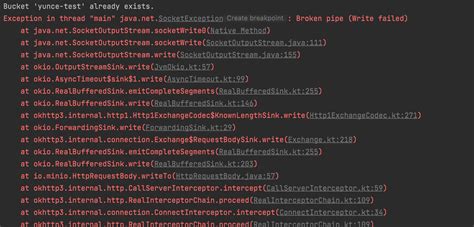Demo Broken Pipe · Issue 1398 · Miniominio Java · Github