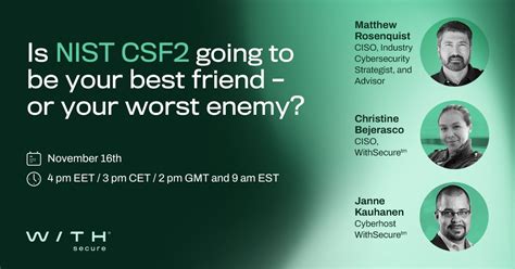 Withsecure On Linkedin Webinars2023 Cosecurity Cybersecurity