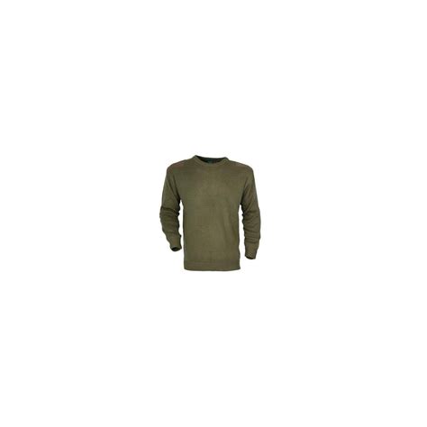 Army Green Commando Sweater With Shoulder Reinforcements Cityguard
