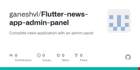 GitHub Ganeshvl Flutter News App Admin Panel Complete News Application With An Admin Panel