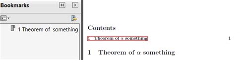 Hyperrefbookmark Package Suppressoverride A Single Bookmark Tex