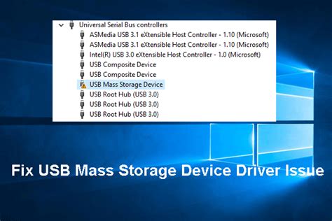 Instant Fixes For USB Mass Storage Device Driver Issue On Win