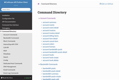Softlayer Python Language Bindings CLI For A Cloud Company