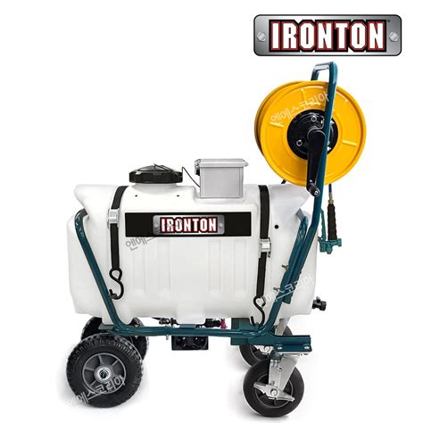 아이언톤 한손 충전식 분무기 차량 연결식 배터리 분무기 농약 제초 방역 소독