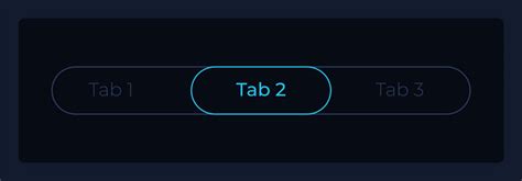 Active First Tab In Menu Ui Element Template Vector Image