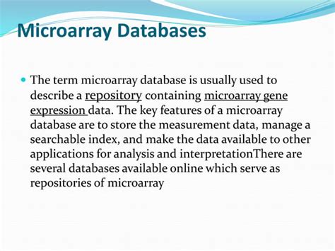 Microarray Technology Biochip Dna Chip Pptx