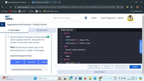 Lokesh Chethula On Linkedin Day190 Nxtwave Consistency Dbms