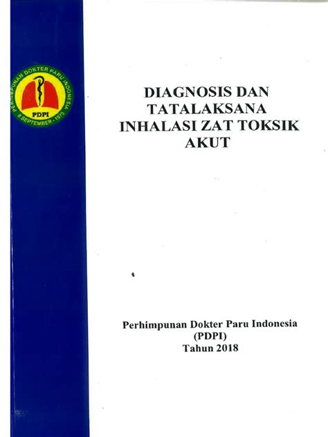 Diagnosis Dan Tatalaksana Inhalasi Zat Toksik Akut Pdpi Pdf