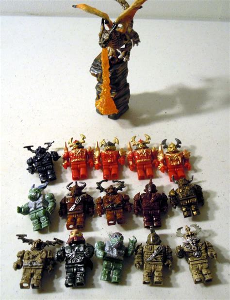 Mega Bloks Mini Figures And Dragon On Tower 1839660847
