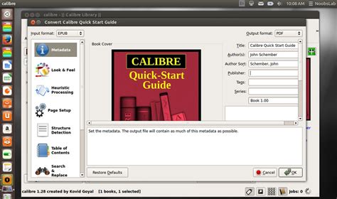 calibre 1 28 version got many improvements install in ubuntu linux