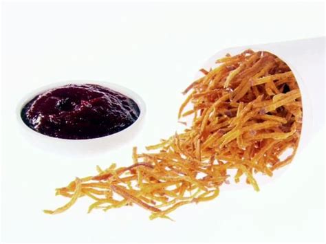 Sweet Potato Strings With Beet Ketchup Recipe