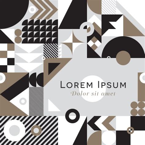 A Colorful Geometric Pattern With Circles Vector Image