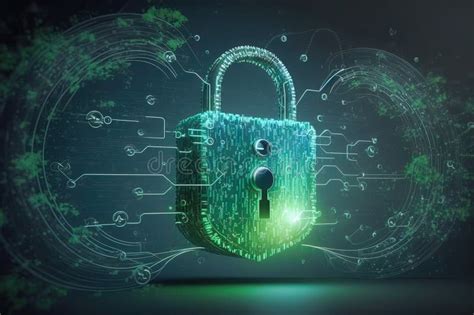 Cybersecurity Network Protection Safeguarding Confidential Data Ai Generated Stock