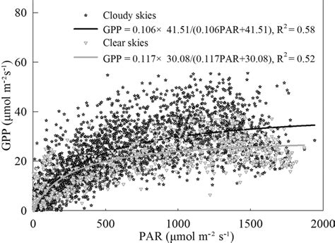 Ecosystem Photosynthesis Radiation Relationship Of The Plantation Under Download Scientific