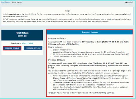 Step By Step Guide To File GSTR 10 Final Return On Cancellation Of GST Registration