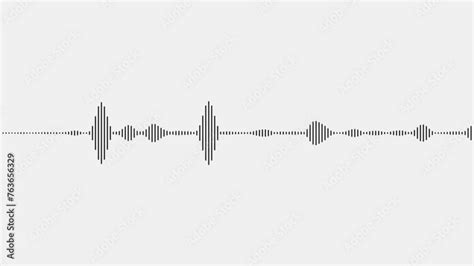 Black Sound Waves White Background Audio Technology Wave Concept And Design Under The Concept