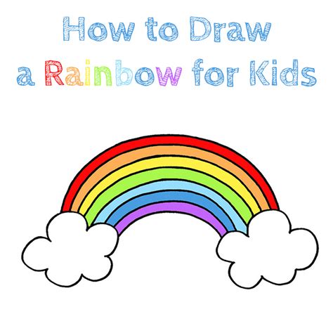 How To Draw A Cute Rainbow